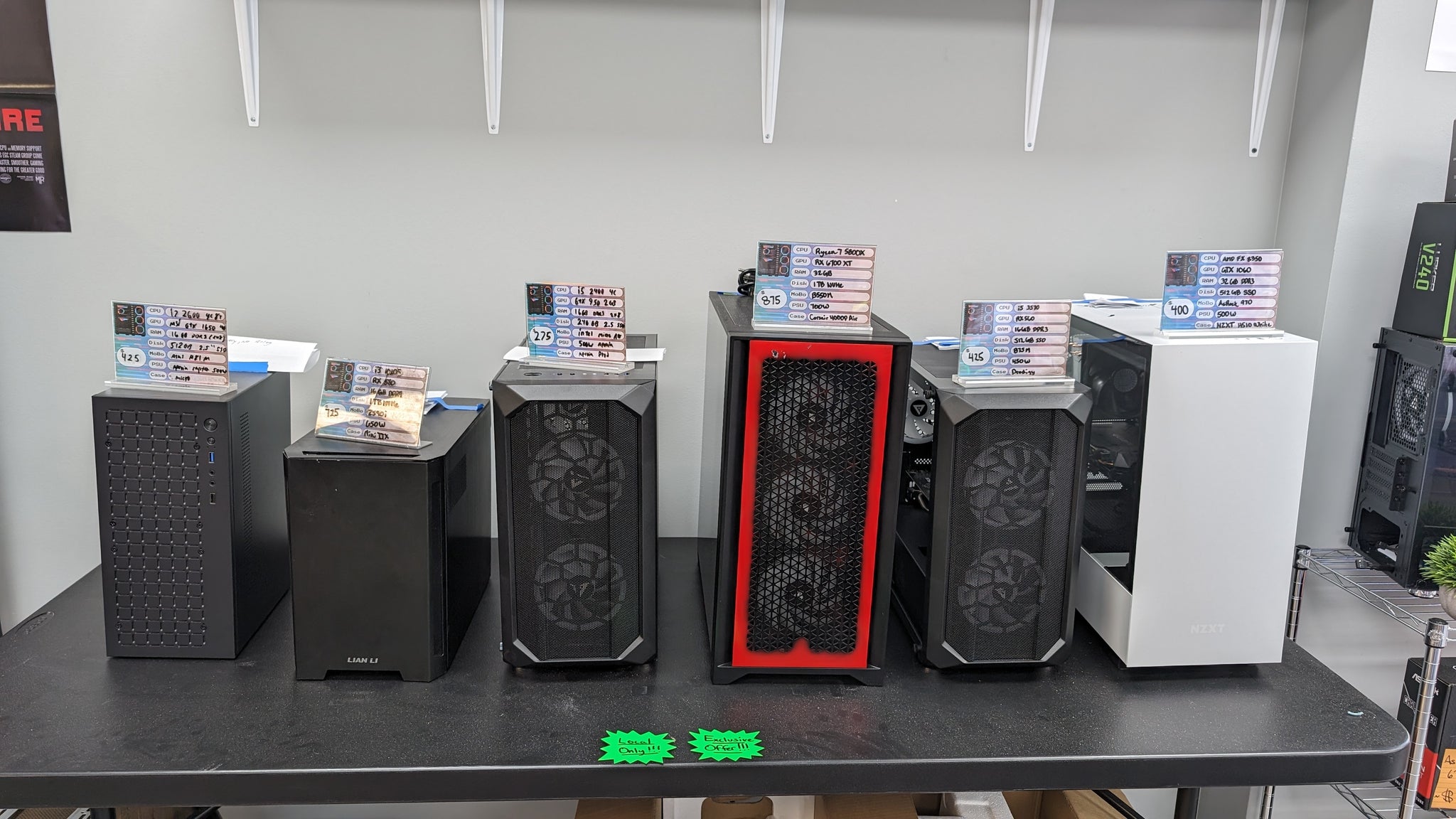 Local Only Gaming PC's