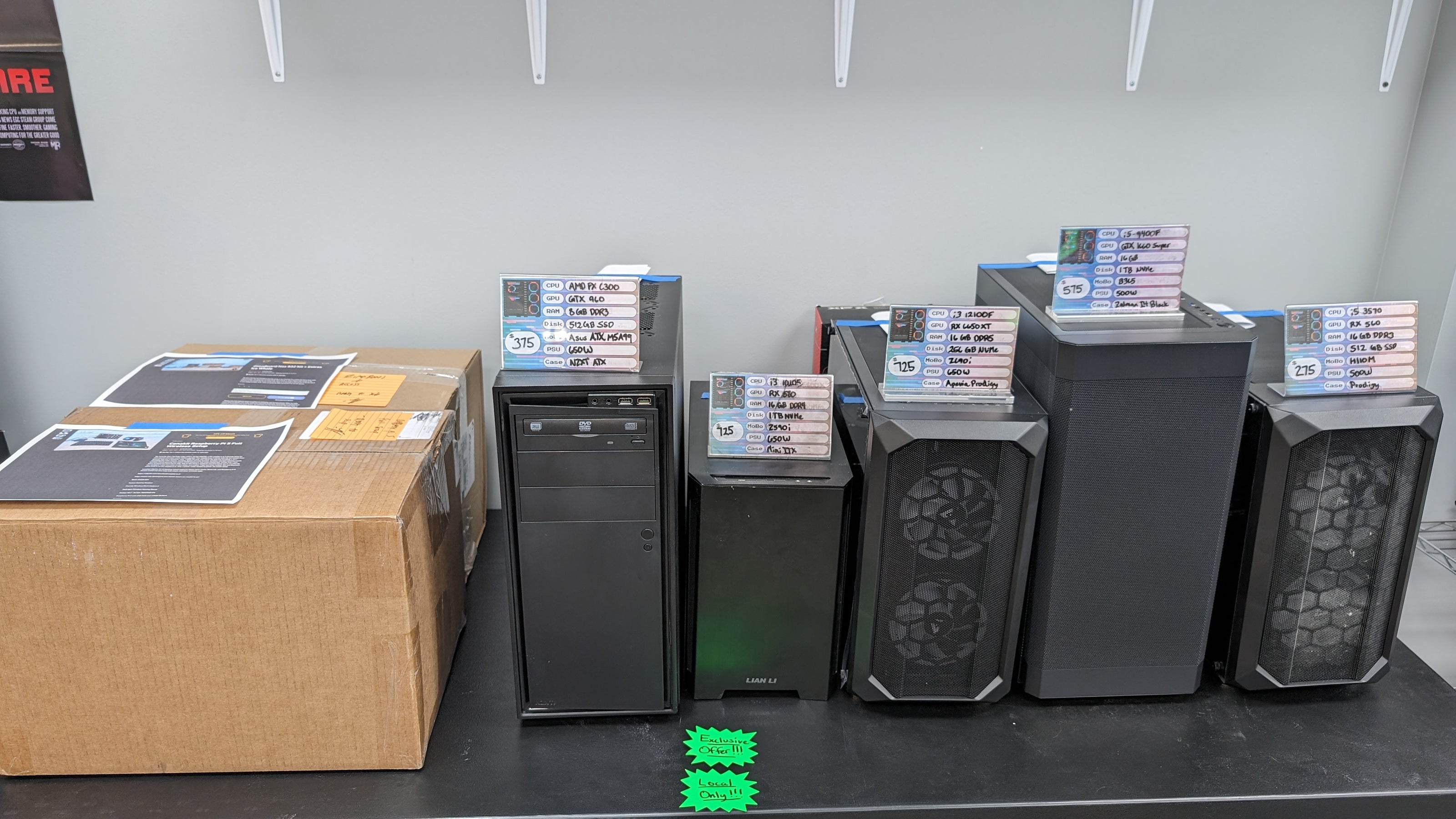 Local Only Gaming PC's